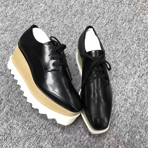 Stella McCartney Elyse Lace-up Platform Shoes - Black