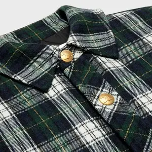 Celine Tartan Cashmere Overshirt