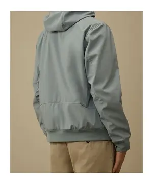 C.P. COMPANY Zip-up Hooded Jacket - Silver-blue