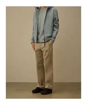 C.P. COMPANY Zip-up Hooded Jacket - Silver-blue