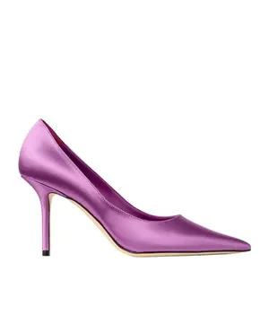 JIMMY CHOO Love Satin Stiletto Pumps