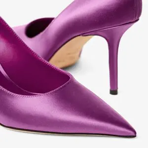 JIMMY CHOO Love Satin Stiletto Pumps