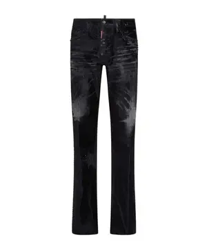 Dsquared2 Embellished Kiss Jeans - Black