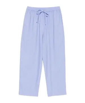 THE ROW Striped Drawstring Pants - Blue