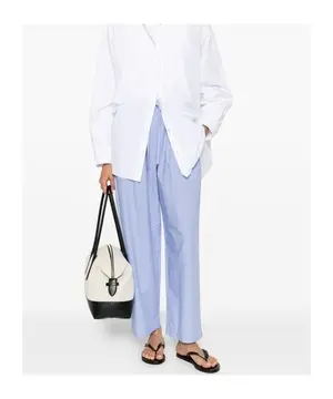 THE ROW Striped Drawstring Pants