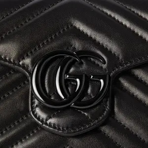 Gucci Chain Linked Gg Marmont Wallet