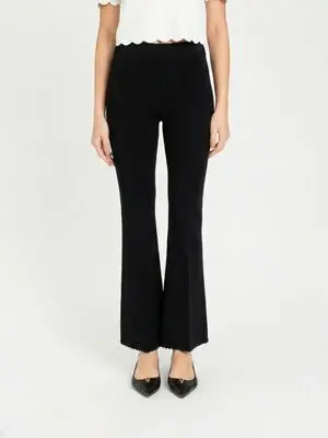 TWINSET Pleated Detailed Flared Trousers