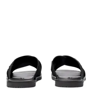 SCAROSSO Ettore Woven Sandals - Black