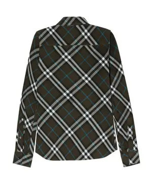 Burberry Long Sleeve Checked Shirt