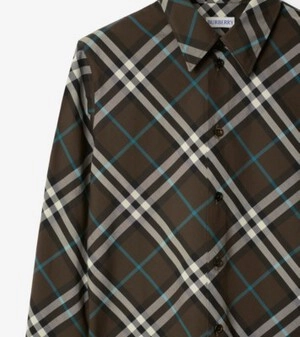 Burberry Long Sleeve Checked Shirt