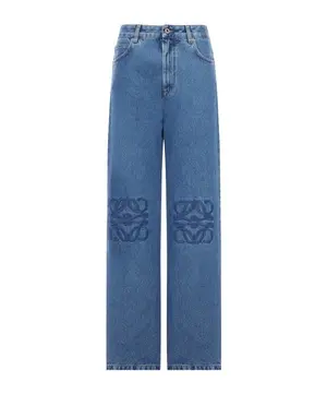 Loewe Anagram Baggy Jeans - Denim Blue