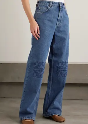 Loewe Anagram Baggy Jeans - Denim Blue