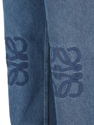 Loewe Anagram Baggy Jeans - Denim Blue