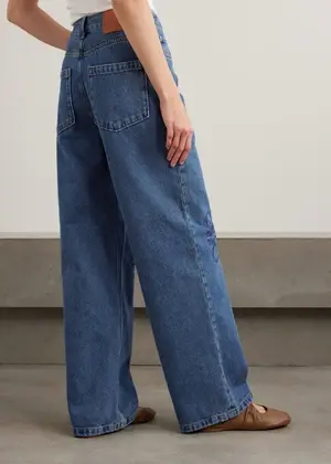 Loewe Anagram Baggy Jeans - Denim Blue