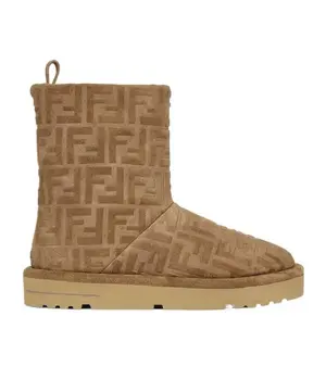 Fendi Apres Chic Monogram Detailed Boots
