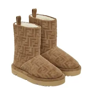 Fendi Apres Chic Monogram Detailed Boots