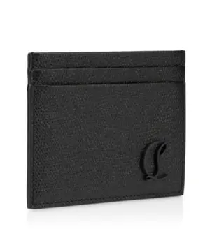 CHRISTIAN LOUBOUTIN Mooncrest Logo Embroidered Card Holder