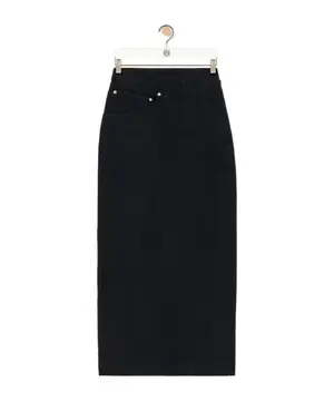 Loewe Deconstructed Denim Midi Skirt