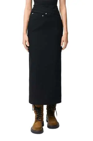 Loewe Deconstructed Denim Midi Skirt