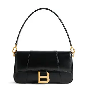 Balenciaga Hourglass Small Sling Bag - Black