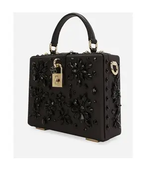 Dolce & Gabbana Embellished Box Bag - Black