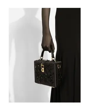 Dolce & Gabbana Embellished Box Bag - Black