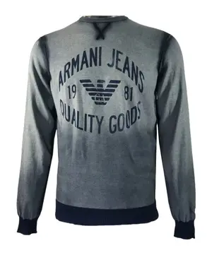Emporio Armani Round Neck Long Sleeve Sweater