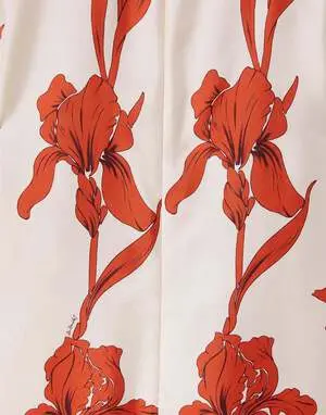 La DoubleJ Iris Print Mini Dress