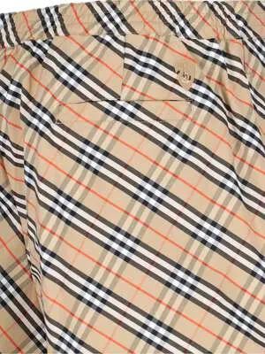Burberry Check Printed Drawstring Shorts