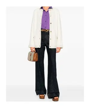 Gucci Bouclé Knit Cardigan - Ivory