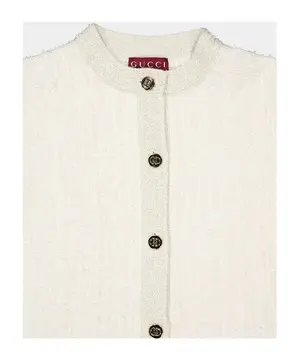 Gucci Bouclé Knit Cardigan - Ivory
