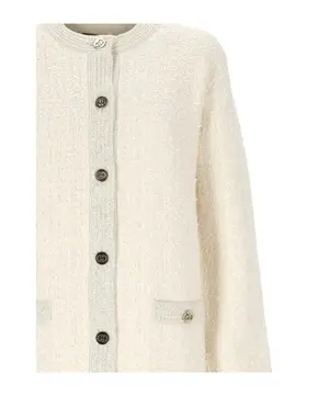 Gucci Bouclé Knit Cardigan - Ivory