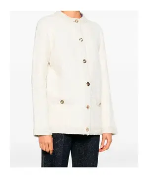 Gucci Bouclé Knit Cardigan - Ivory