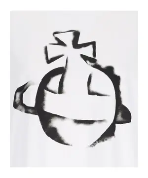 VIVIENNE WESTWOOD Orb Logo Print Crewneck T-shirt - White