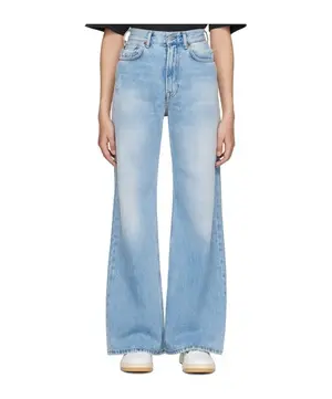 Acne Studios Relaxed Fit High-rise Wide-leg Jeans - Light Blue