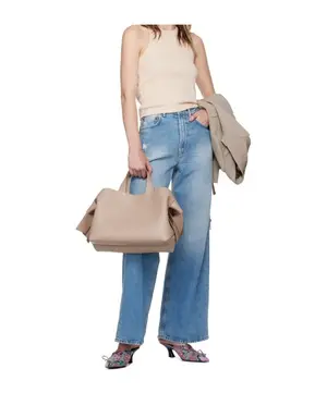Acne Studios Relaxed Fit High-rise Wide-leg Jeans - Light Blue