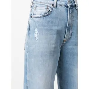 Acne Studios Relaxed Fit High-rise Wide-leg Jeans - Light Blue