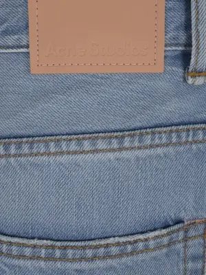Acne Studios Relaxed Fit High-rise Wide-leg Jeans - Light Blue