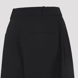 Jacquemus Pleated Tapered Leg Trousers - Black