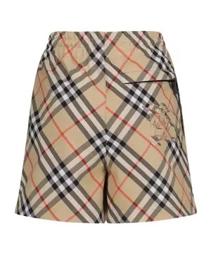 Burberry Ekd Motif Checked Shorts