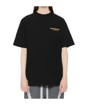Burberry Logo Cotton T-shirt - Black