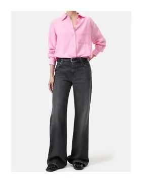 Closed Long-sleeved Shirt With Chest Pocket
