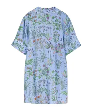 Gucci Short Sleeve Floral Print Shirt - Blue