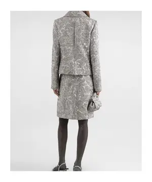 Dolce & Gabbana Floral Jacquard Midi Skirt