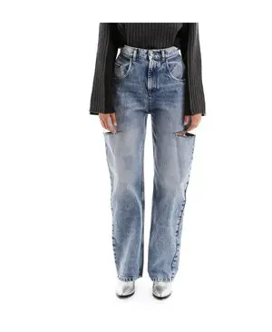 MAISON MARGIELA Baggy Jeans With Shear Cutout Detail