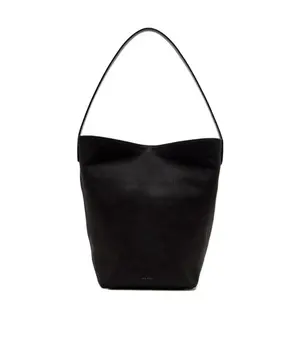 THE ROW Leather-handle Cotton Tote Bag