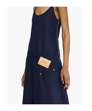 J.W.ANDERSON Denim Panelled Midi Dress