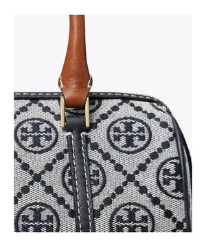 Tory Burch T Monogram Zipped Mini Barrel Bag