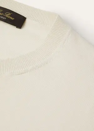 Loro Piana Ice Wish Crewneck Knitted Top