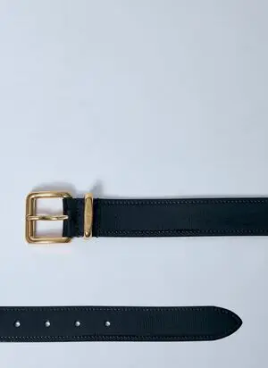 Miu Miu Logo-engraved Leather Belt